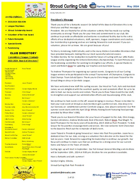 Stroud Curling Club :: Club News Articles